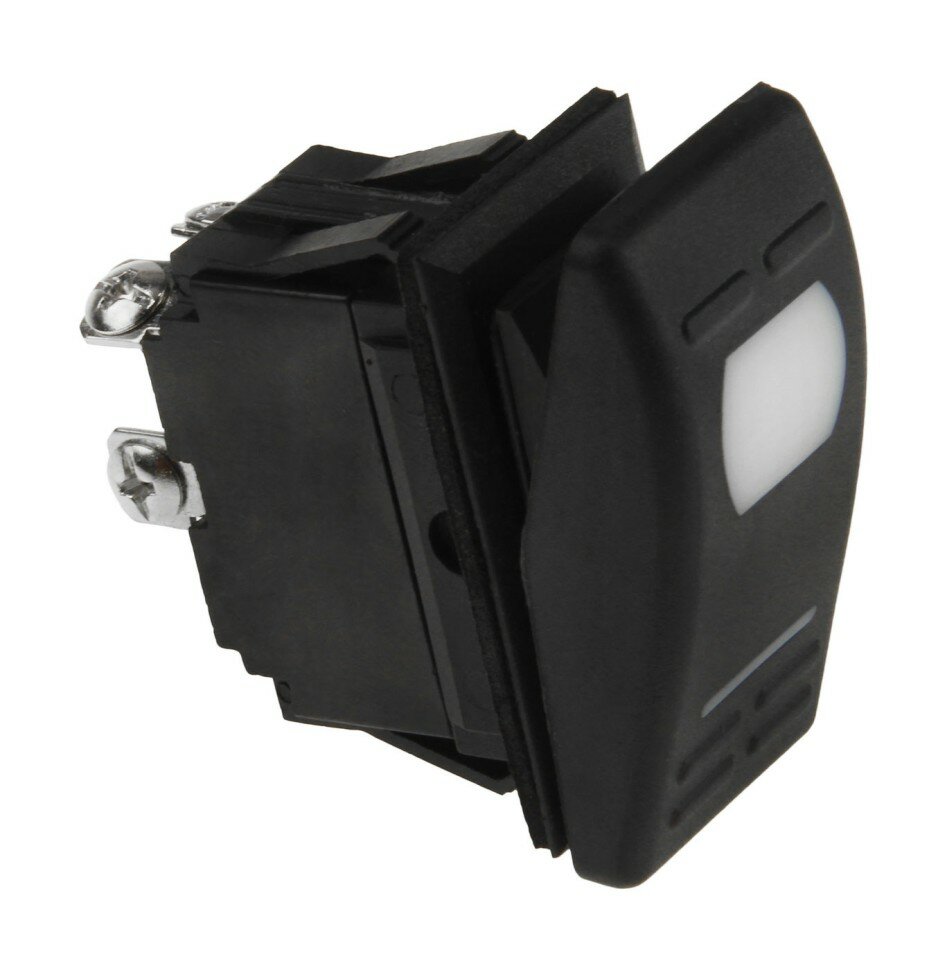 Переключатель двухпозиционный ON-OFF 12 В/16А 4Р с подсветкой (Москва)