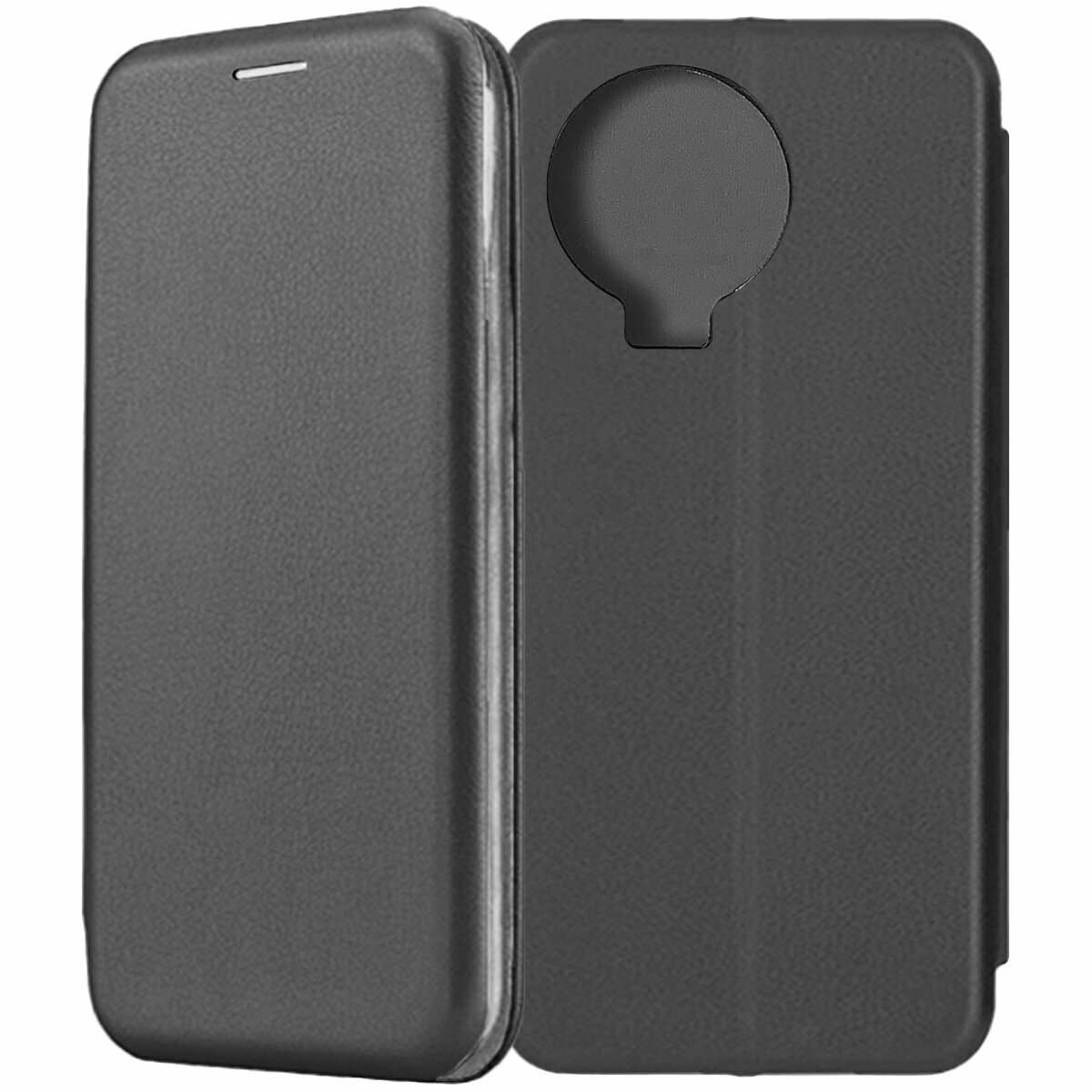 Чехол-книжка для Infinix Note 12 (2023) / Pro 4G черный / подставка, отделение для карт