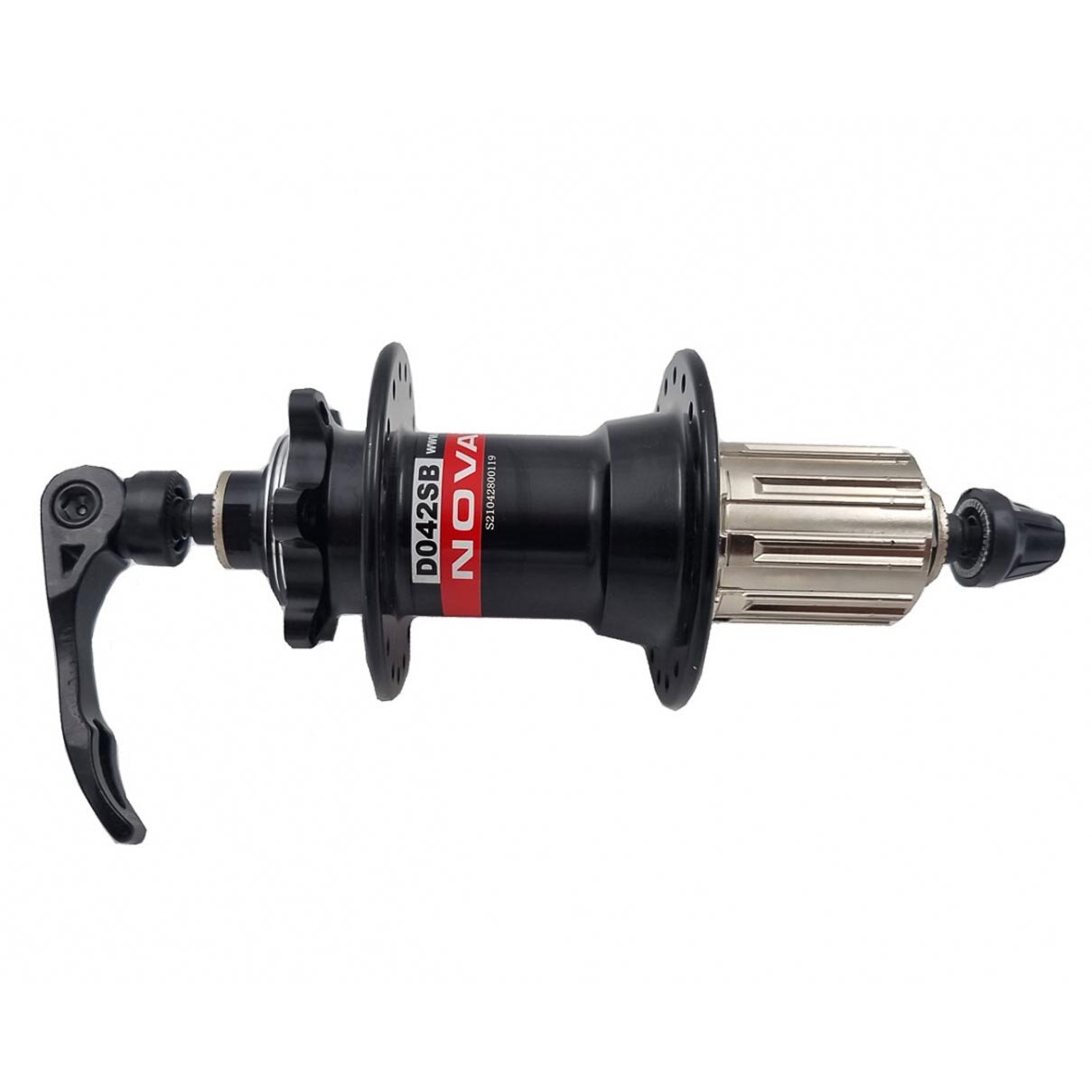 Novatec Втулка задняя Novatec D042SB, под диск 6 болтов, под кассету 8/9/10/11, ось 135мм, 4 промподшипника (32 отв.)