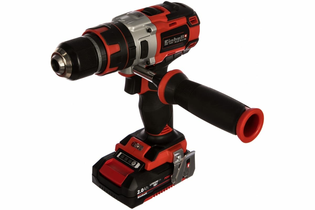 Дрель акк. ударная Einhell PXC TE-CD 18 Li-i BL,18В,60Нм,0-500/1800/мин,2x2,0Ач, кейс E-box,4513861