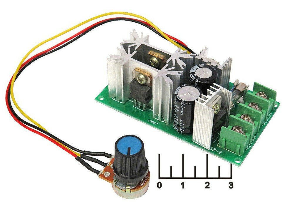 Радиоконструктор регулятор скорости двигателя с ШИМ 20A 10-60V