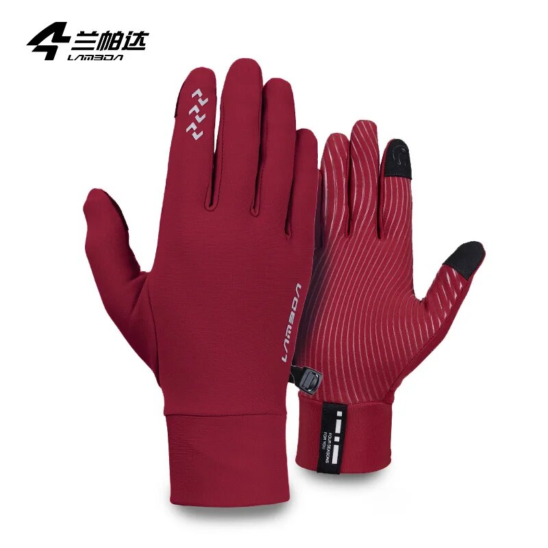 LAMEDA Флисовые зимние перчатки, red, XL