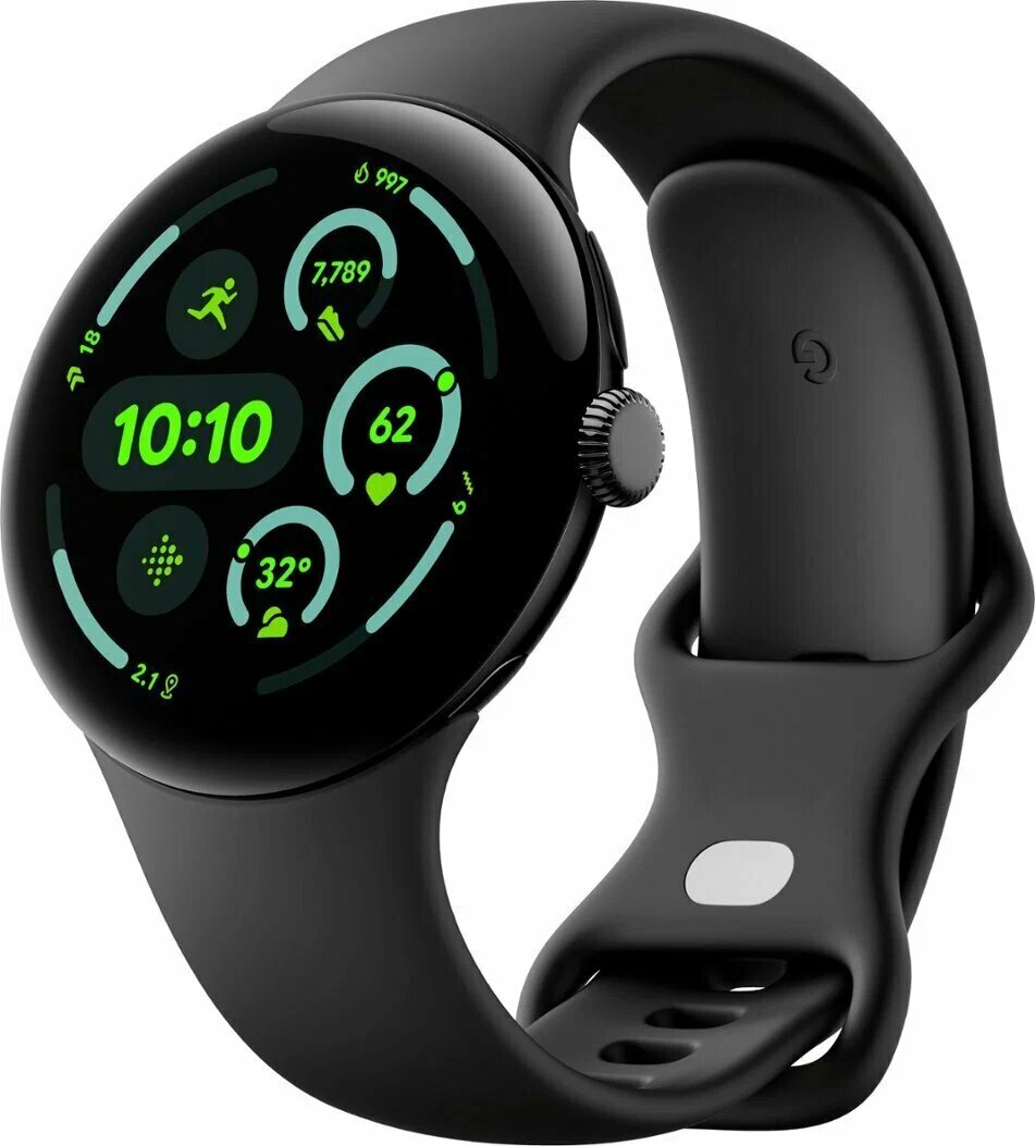 Умные часы Google Pixel Watch 3 45mm Matte Black/Obsidian