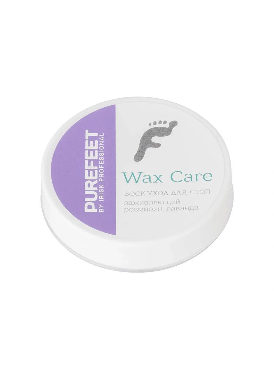 Воск-уход для стоп IRISK Professional PureFeet Wax Care 003, с маслом лаванды, 40 г