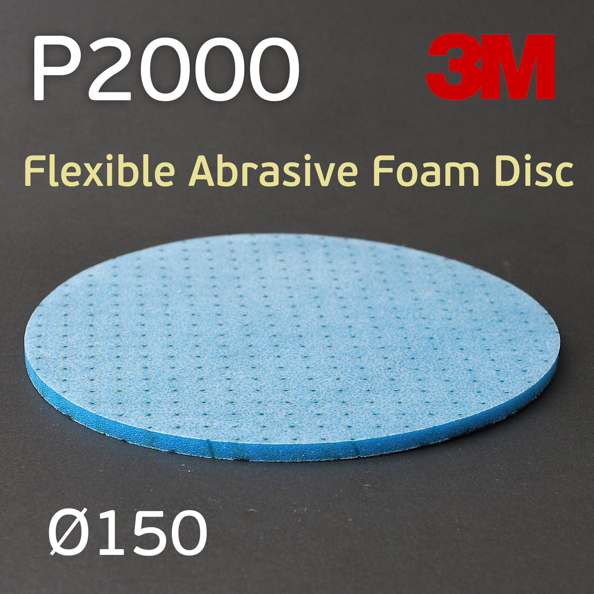 Круг на поролоне 3M Flexible Р2000 (150мм) шлифовальный на липучке
