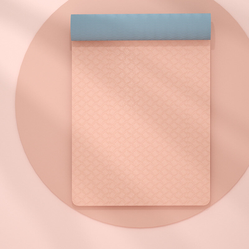 ⭐Сверхбольшой двойной йога-мат, утолщенный, расширенный, удлиненный, нескользящий мат, напольный мат для детей, домашняя танцевальная практика, TPE мат⭐