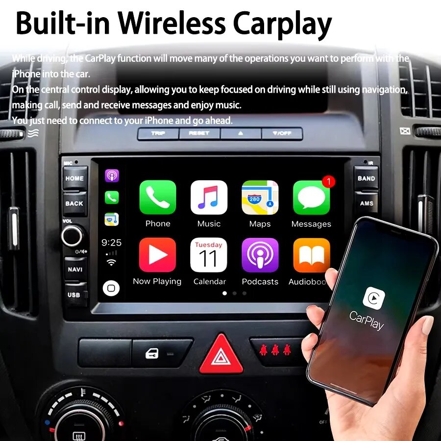 Автомагнитола Android 14 для KIA CEED 2007-2009, 7" Linux Type — фото 1