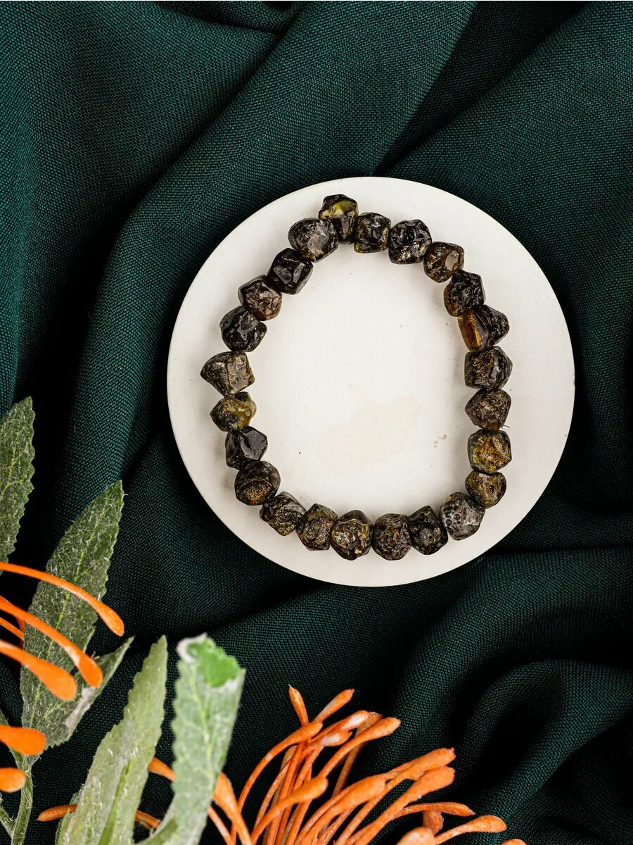 Браслет, янтарь