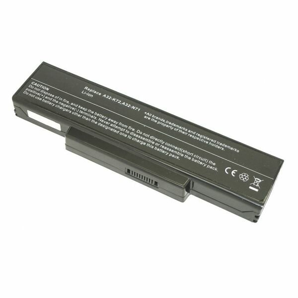Аккумулятор OEM (совместимый с A33-K72, A32-N71) для ноутбука Asus K72 10.8V 5200mAh черный