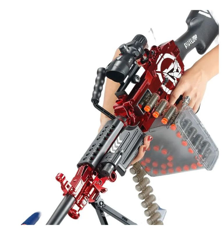 Детский пистолет-пулемет M249 с мягкой пулей