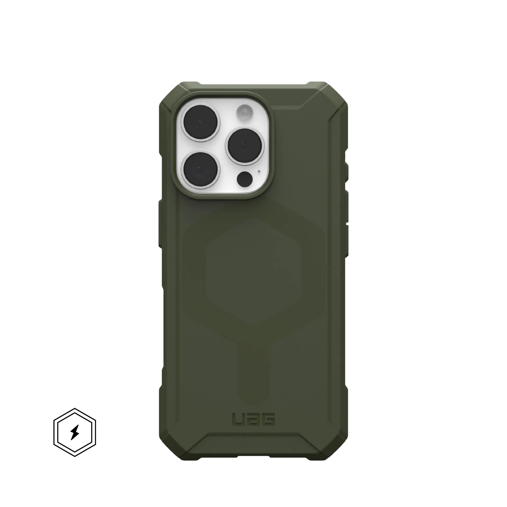 Защитный чехол с поддержкой MagSafe UAG Essential Armor Case для iPhone 16 Pro 6.3", цвет оливковый (Olive Drab)