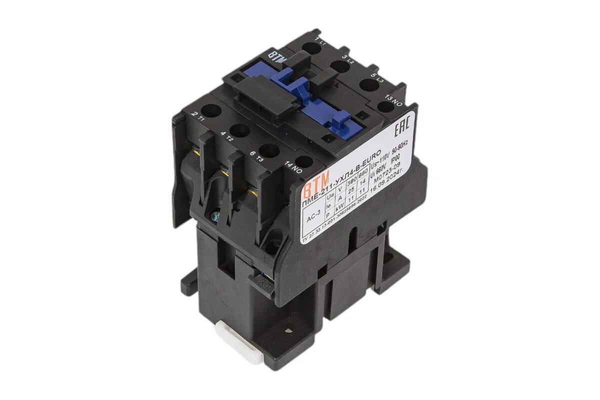 ВТМ (S) Пускатель ПМЕ-211-25А-110АС-(1з)-УХЛ4-В-EURO ВТМ00058579