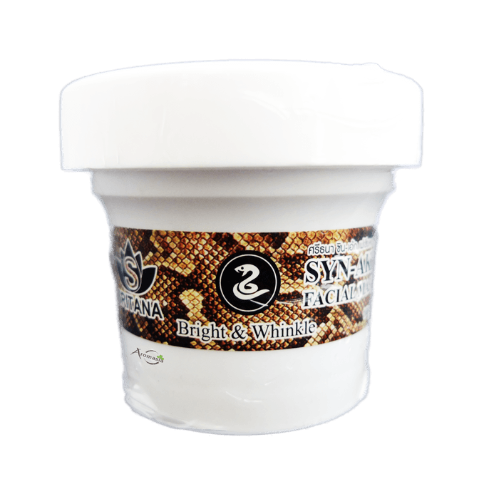 Антивозрастная лифтинговая маска для лица Sritana "Syn-Ake" с пептидом яда Королевской кобры 100 мл.