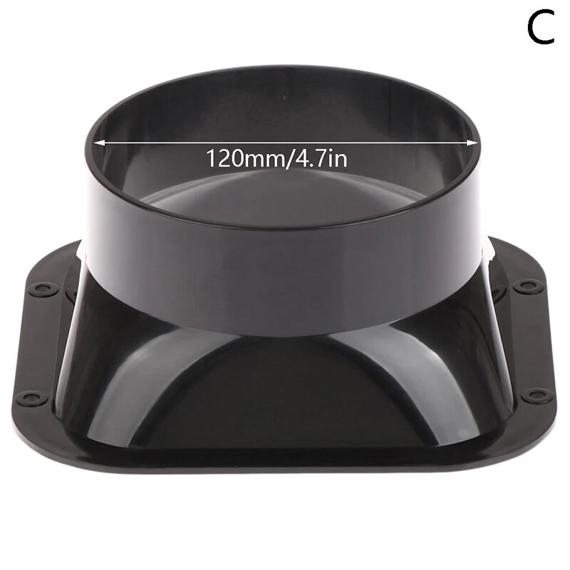 Соединитель для шланга вентилятора JETTING 100-150 мм черный