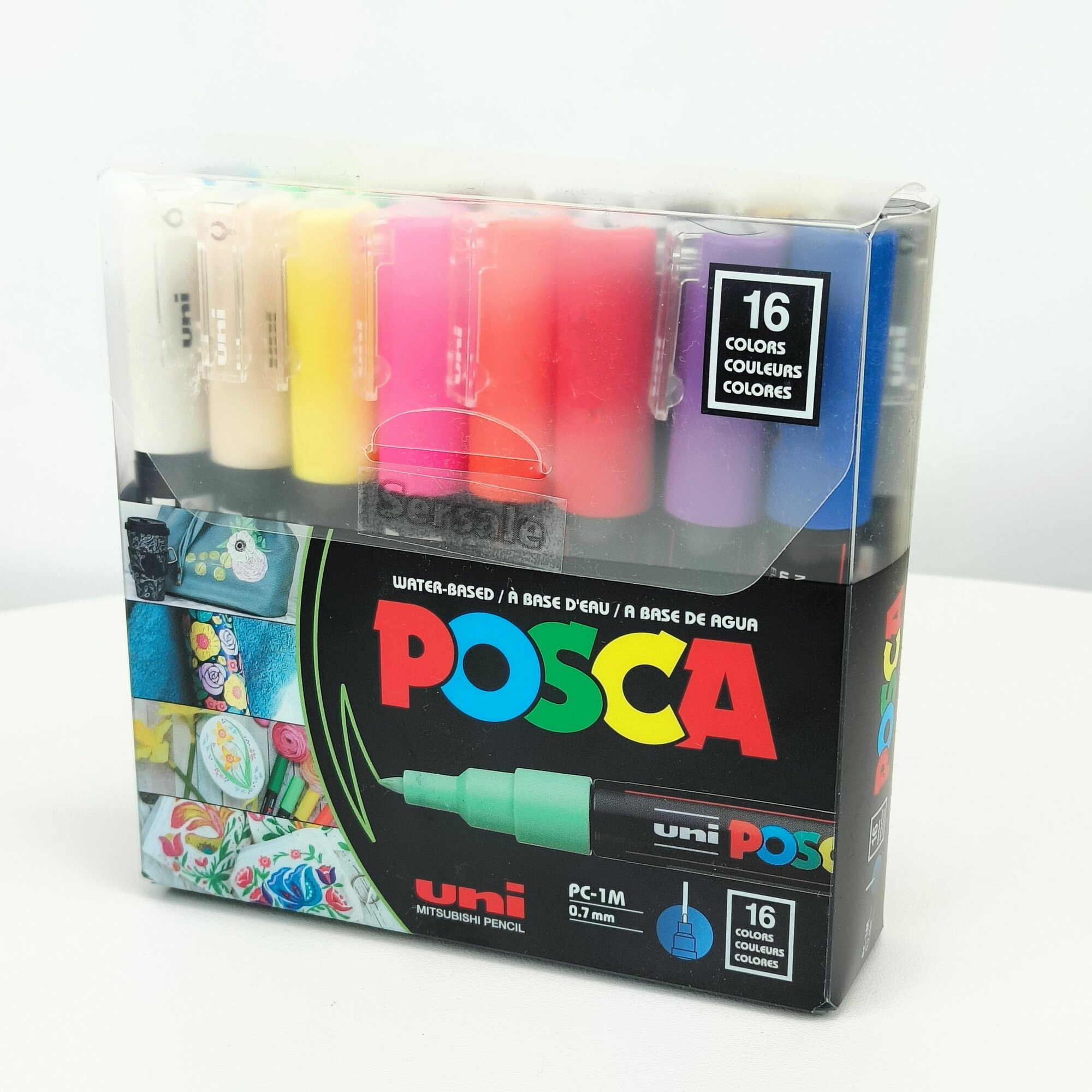 Маркеры Posca PC-1M набор из 16 стандартных цветов толщина 0.7мм (PC1M16C)