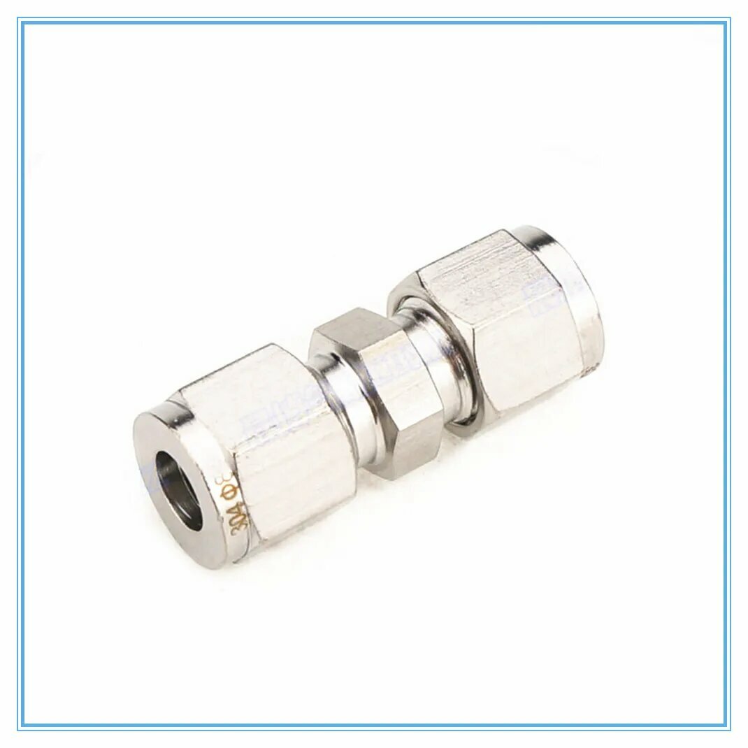 Двойной обжимной фитинг из нержавеющей стали, 8mm