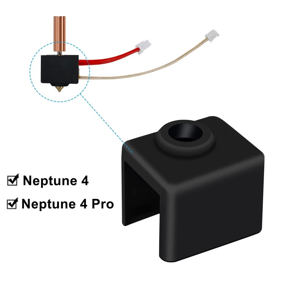 Силиконовые носки для Elegoo Neptune 4/4 Pro, 2PC