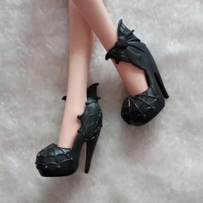Туфли для кукол Monster High, черные, NO.20 bat