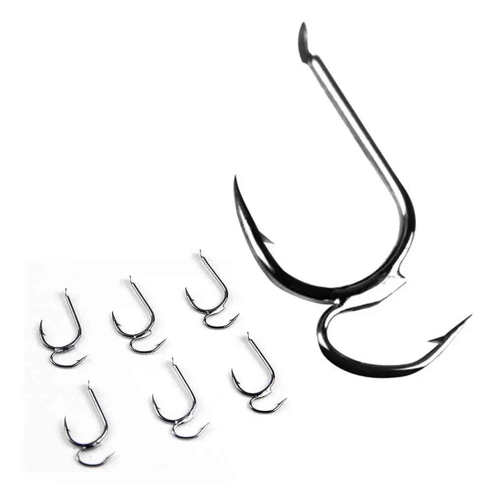 Двойные рыболовные крючки Mustad из углеродистой стали для карпа