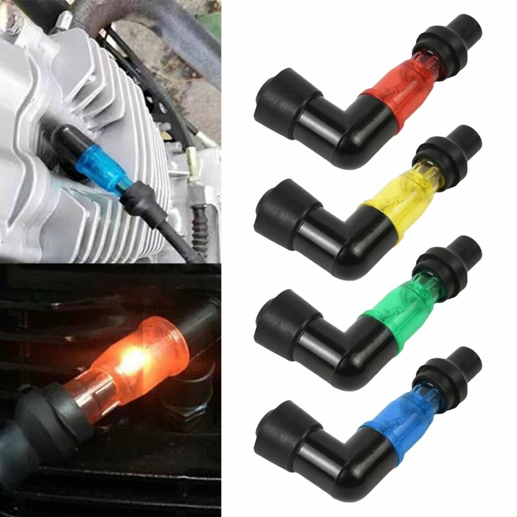 Специальные инструменты для автомобилей, Светящийся колпачок свечи зажигания высокого давления для мотоцикла - синий