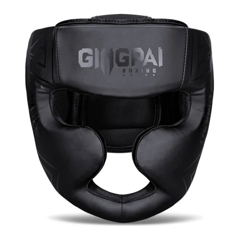 Gingpai Sport Спортивный Шлем для Бокса Белый/Синий/Красный/Оранжевый S/M/L M, XB all black