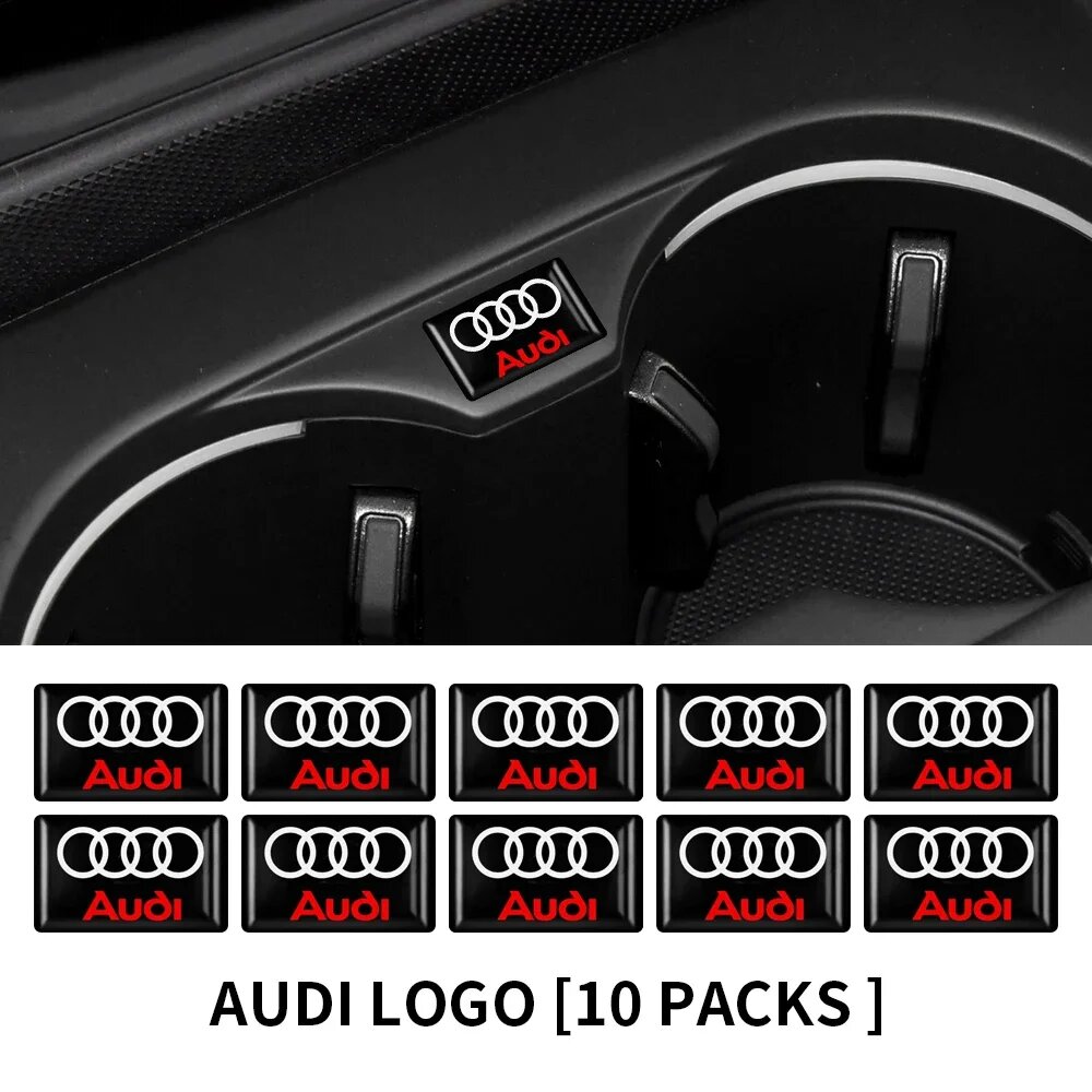 10 шт. салон автомобиля, наклейка на приборную панель, аксессуары для Audi S R A4 A3 A5 10PCS Audi