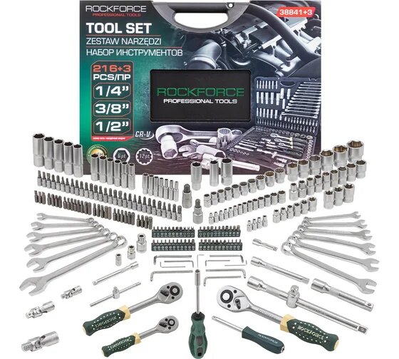 Набор инструментов Rockforce 216+3 предметов RF-38841+3(60320)