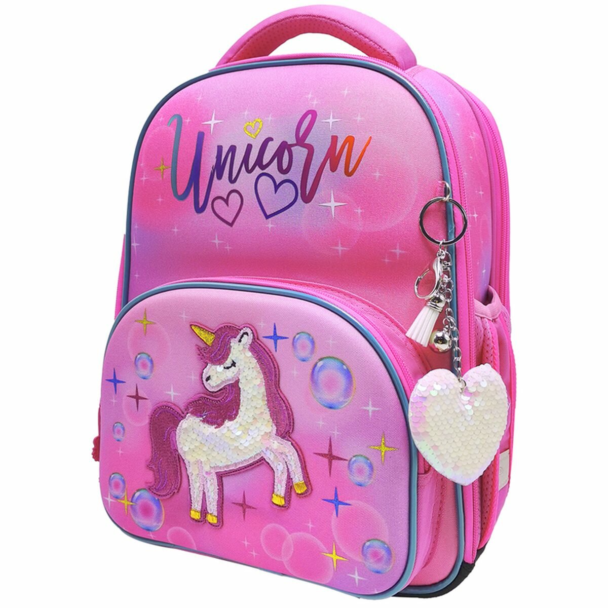 Ранец школьный Berlingo Profi "Bubble Unicorn", 36x28x14см, 2 отделения, 4 кармана, анатомическая спинка (RU06302), 6шт.