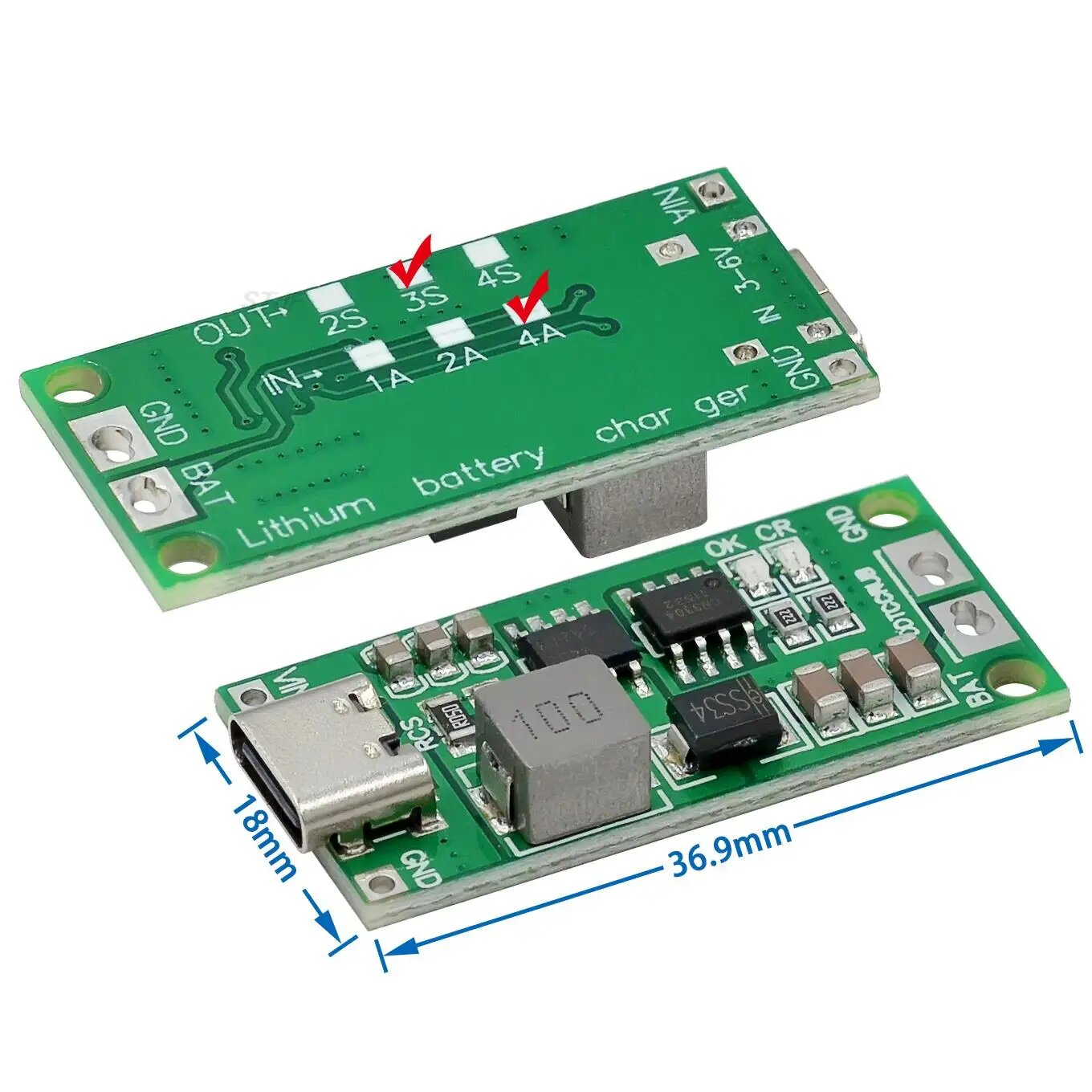 Зарядное устройство для Li-ion аккумуляторов 2S 3S 4S 4A
