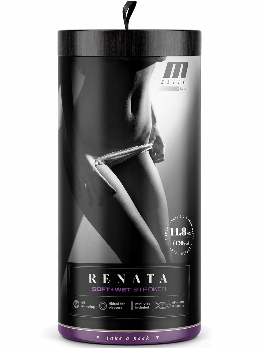 Мастурбатор для мужчин: вагина с вибрацией "M Soft And Wet Renata Tan" 18см