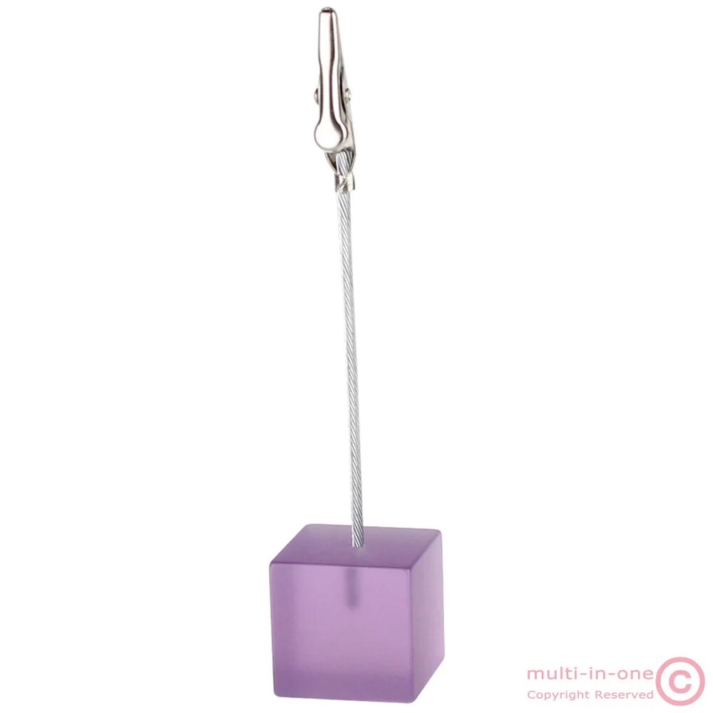 Цветной кубический держатель для фото и заметок purple