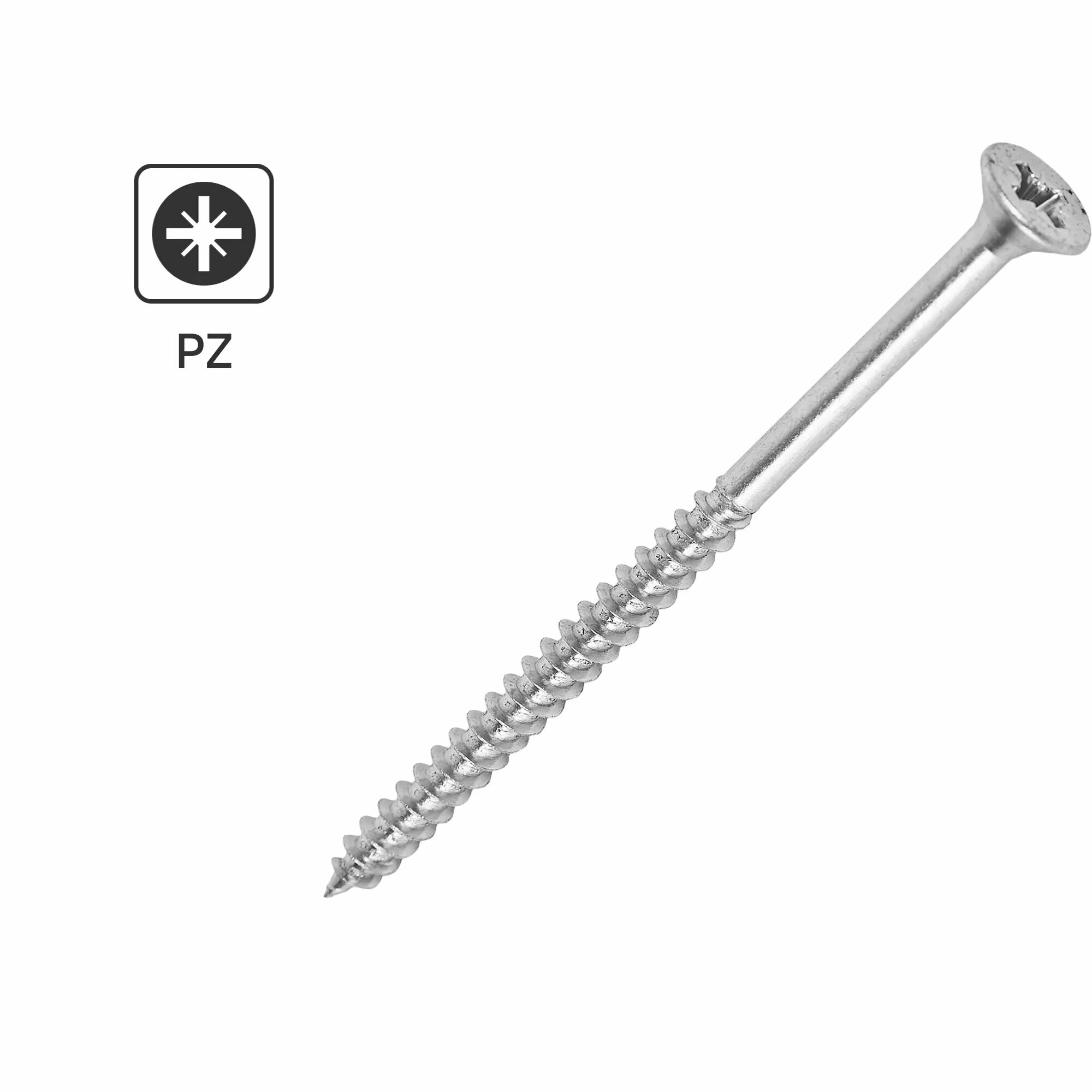 Саморезы универсальные потайные острые оцинкованные 6x100 мм, набор 1 кг, крепеж