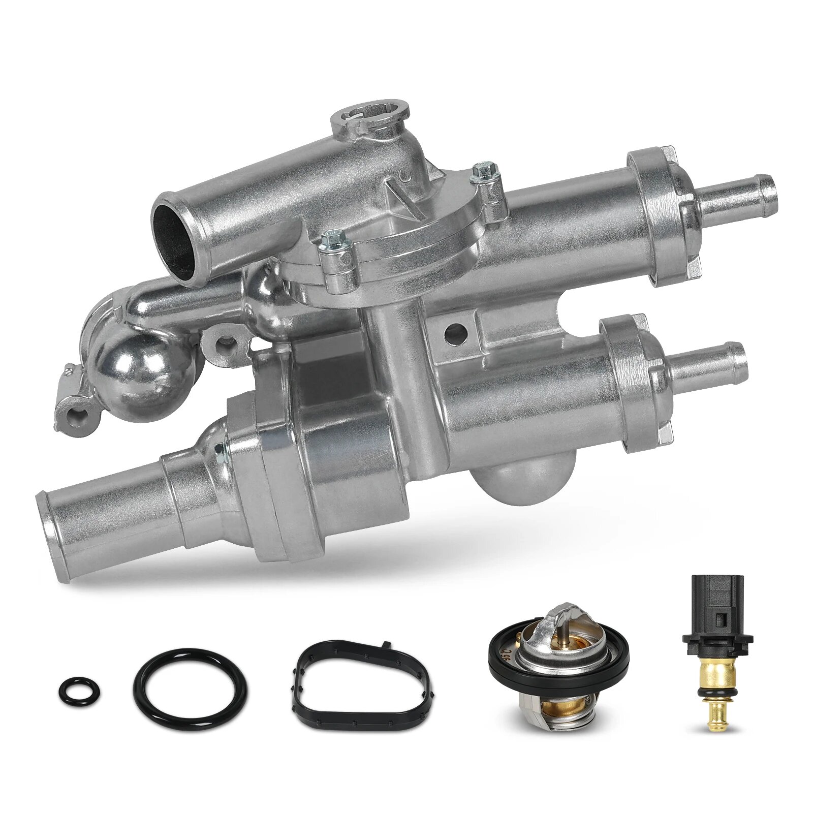 68003582 Корпус термостата охлаждающей жидкости двигателя AB для Chrysler 200 Sebring Dodge Avenger Caliber Journey Jeep Compass Patriot 2,4 л