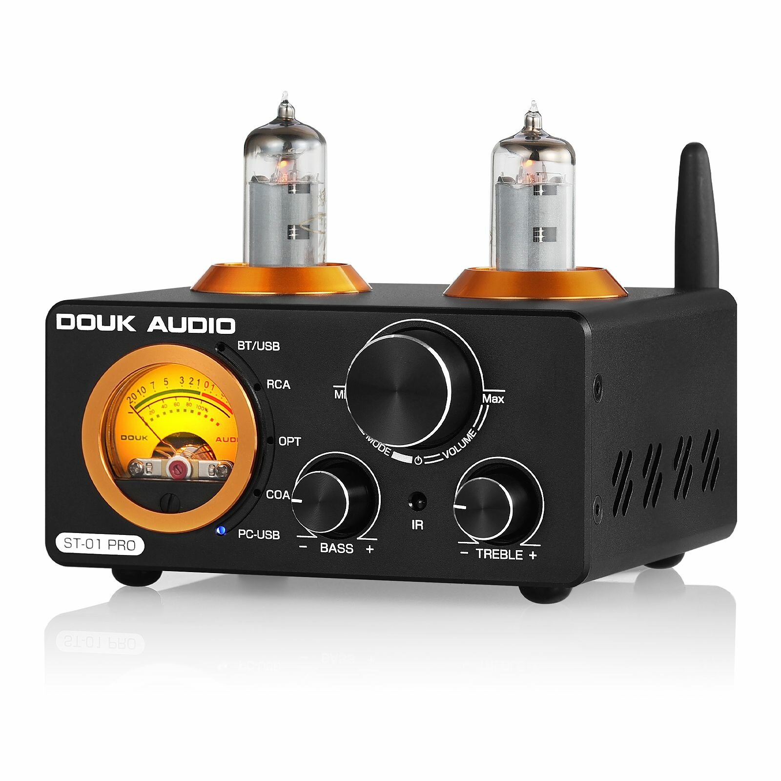 Douk Audio ST-01 PRO Hi-Fi Bluetooth 5,0 ламповый усилитель USB ЦАП стерео приемник COAX/OPT домашний аудио цифровой усилитель с измерителем уровня громкости 100 Вт + 100 Вт