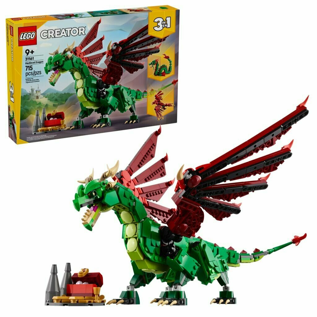 Конструктор LEGO Creator Средневековый дракон 31161(N), 715 деталей, от 9 лет