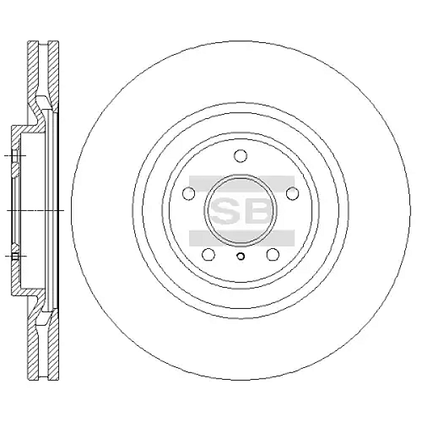 SANGSIN BRAKE sd4228 диск тормозной передний Infiniti (Инфинити) fx50 q50 q70 qx70
