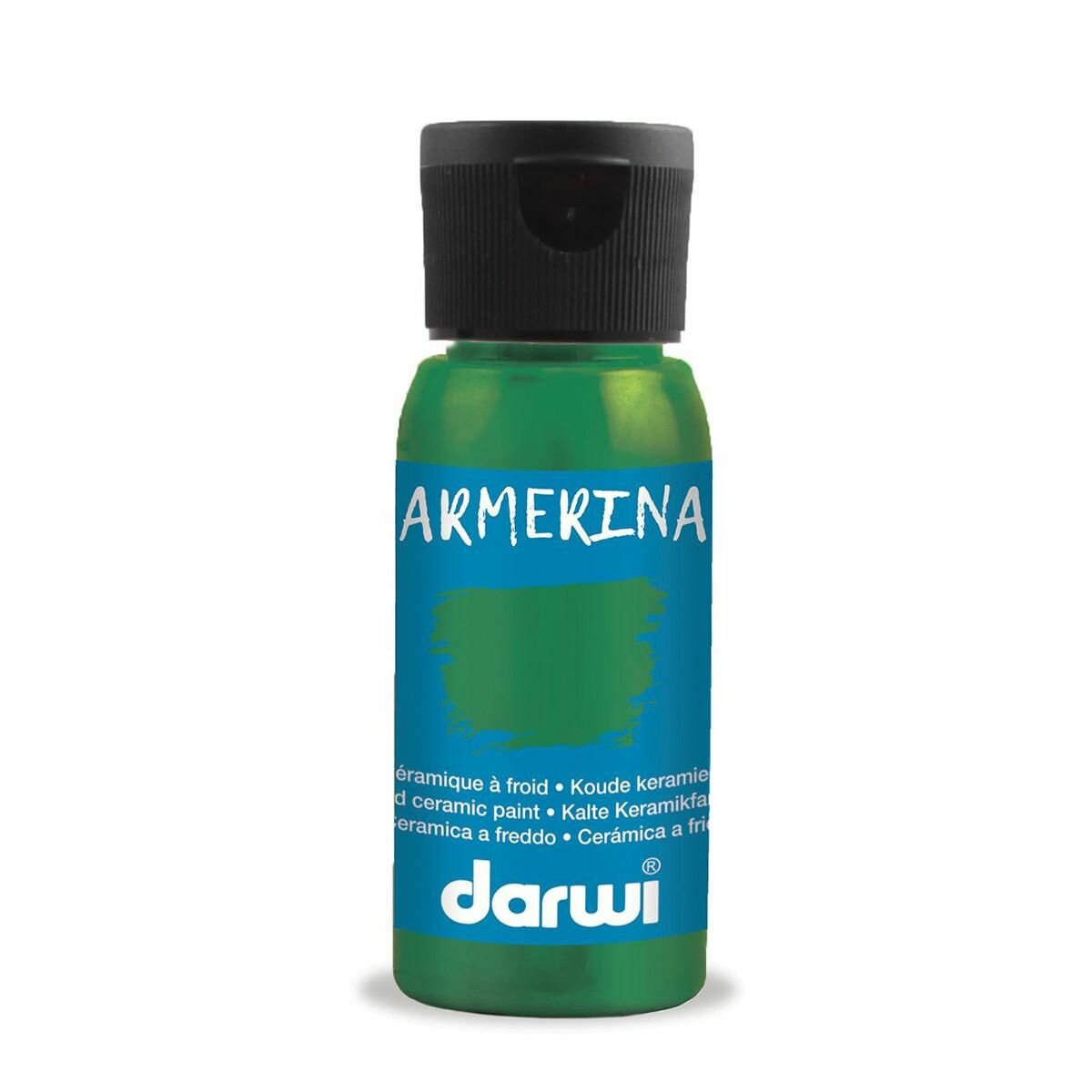 Краска для керамики Darwi акриловая, Armerina, 50 мл, тон 642 среднезеленый