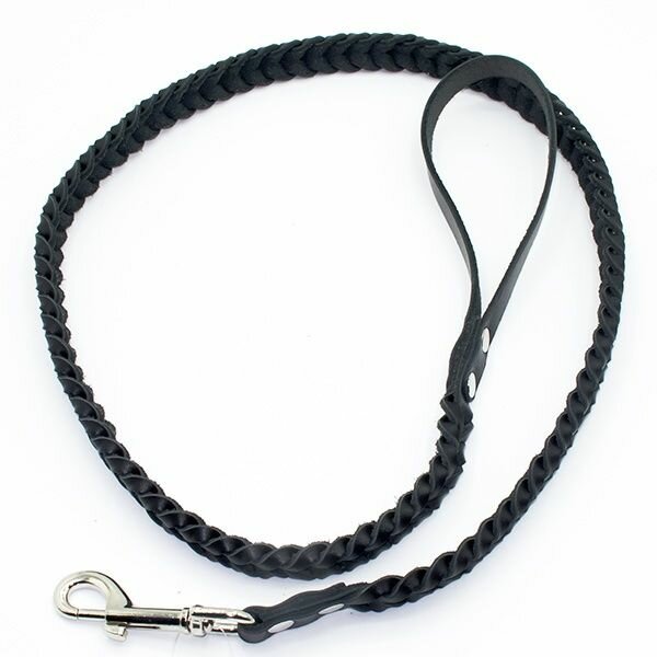 Поводок Дягилев zoo "Плетенка", №12, черный