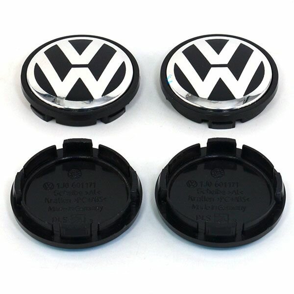 Колпачки на литой диск Volkswagen 56x53x8 mm 1JO601171 комплект 4 шт.