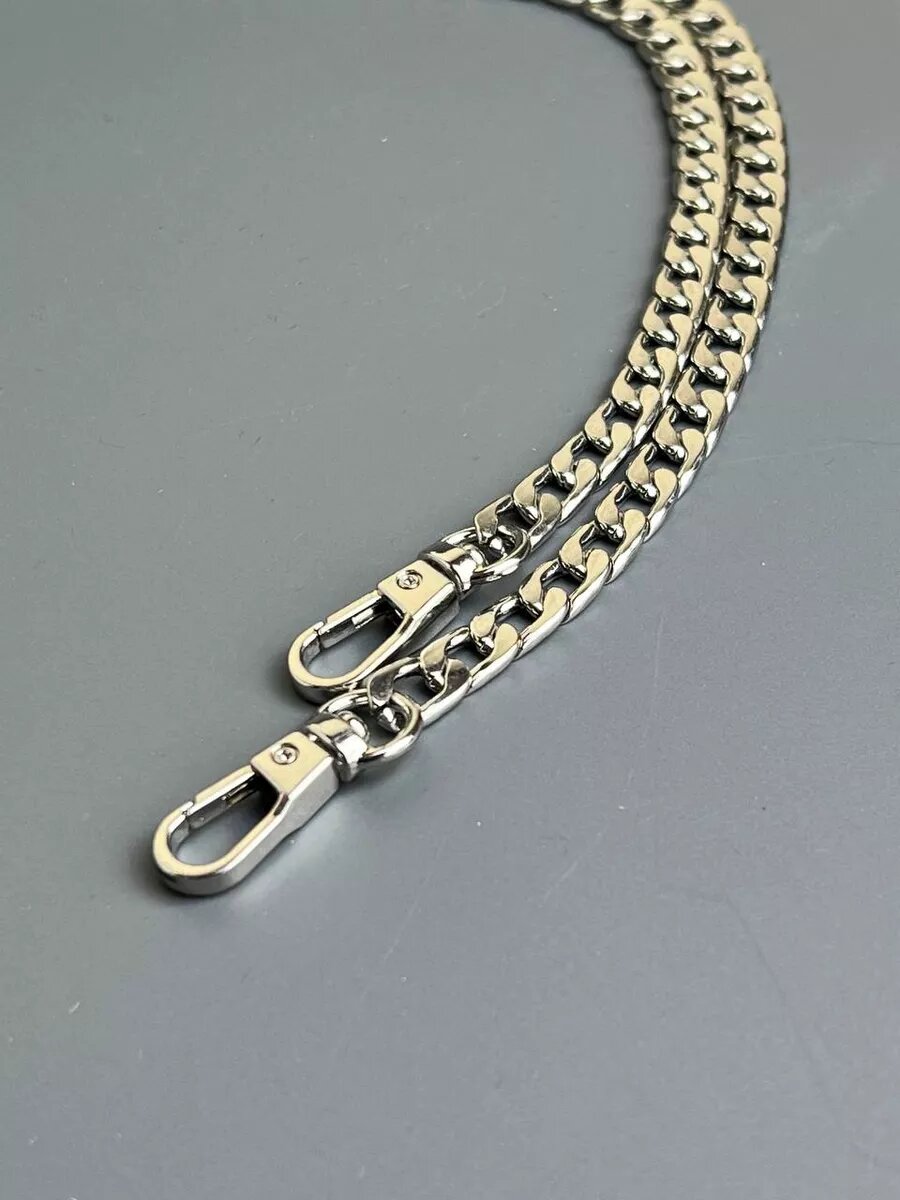 Ручка-Цепь Kris_ti_Flowers, для сумок, металл, 120 см, цвет серебро