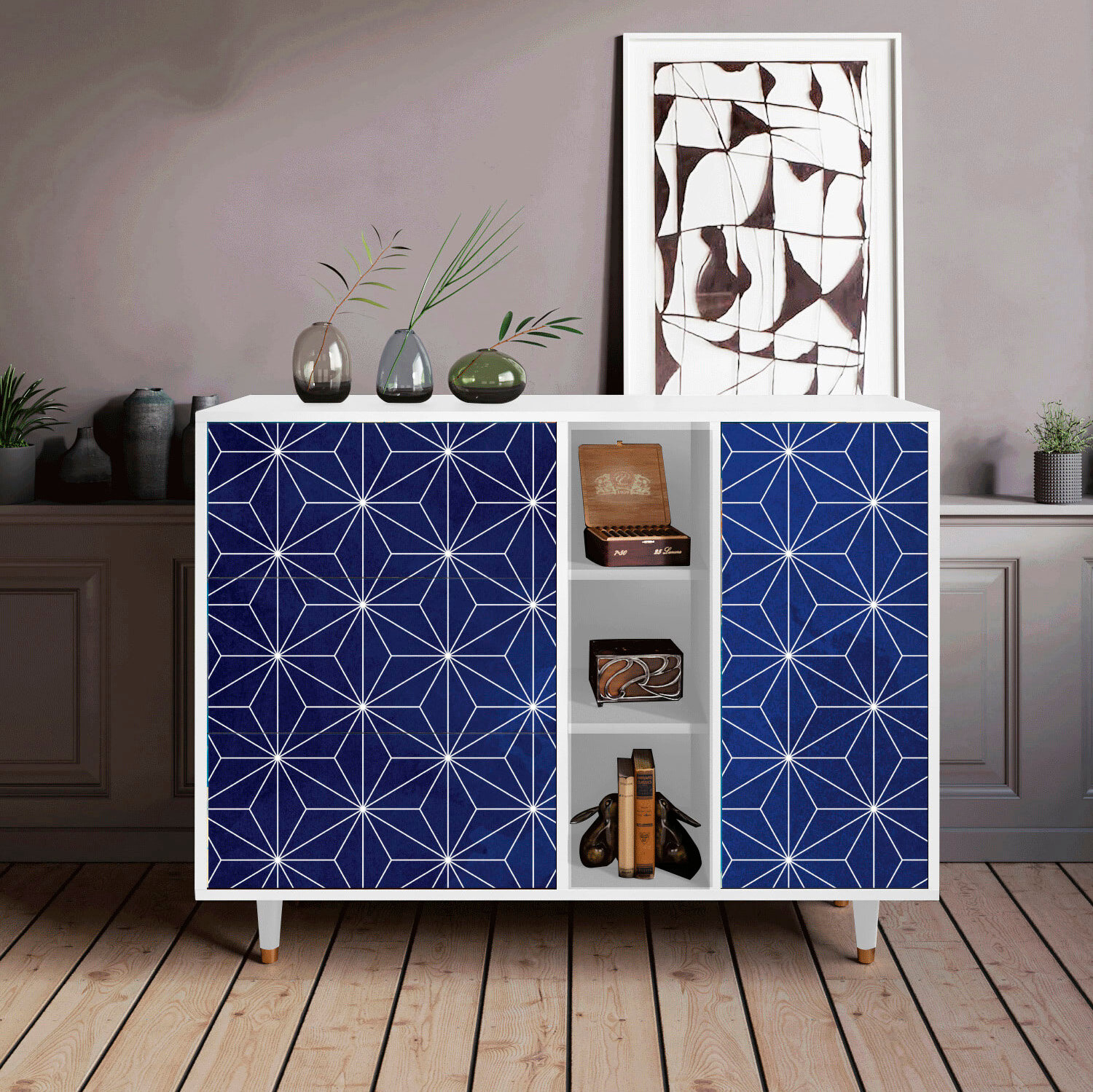 Комод - STORYZ - BS2 Milky Way, Разер - 125 x 97 x 48 см , Цвет корпуса - Белый