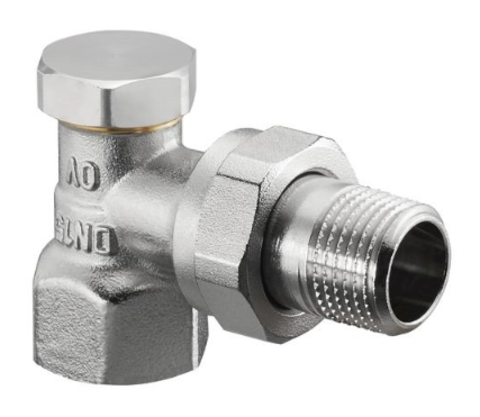 Клапан нижний угловой 3/4" OVENTROP COMBI 2 1090363 для радиаторов