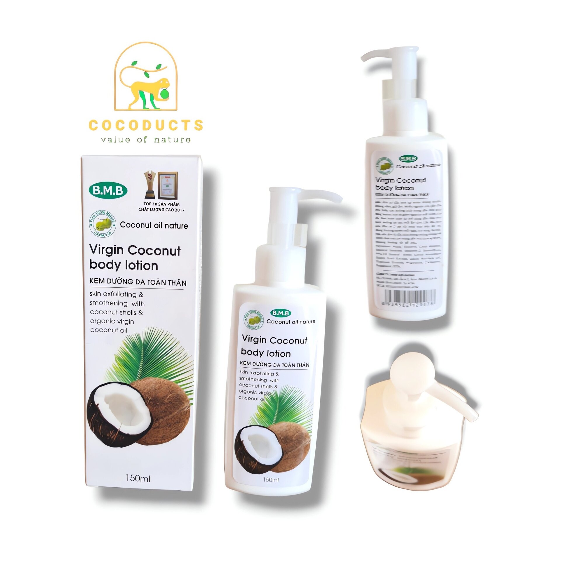 Кокосовый лосьон для тела Virgin Coconut Body Lotion с кокосовым маслом, 150 мл