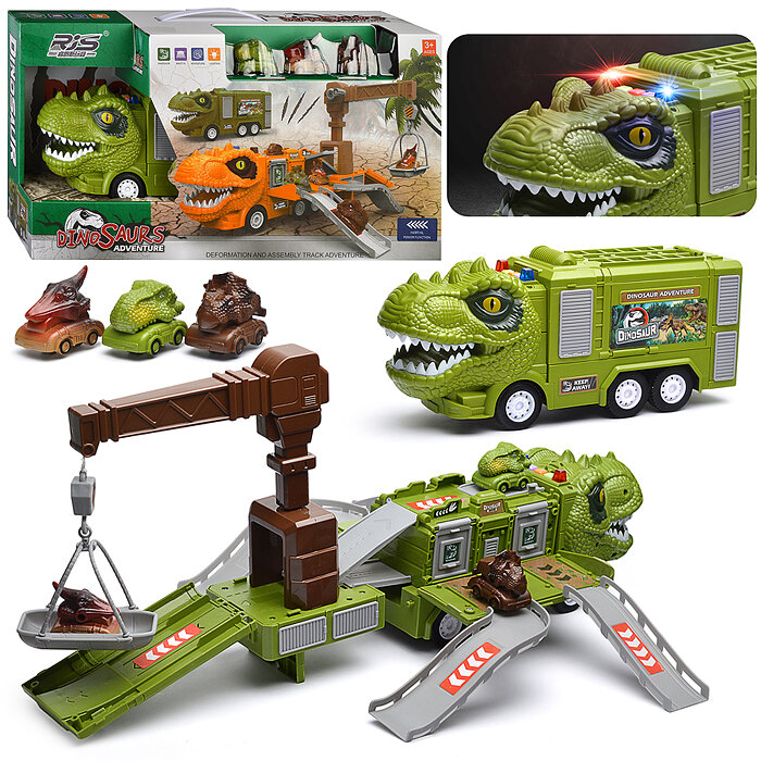 Трек SJ692A-1 "Дино", 51 х 39 х 20 см, свет, звук, в коробке