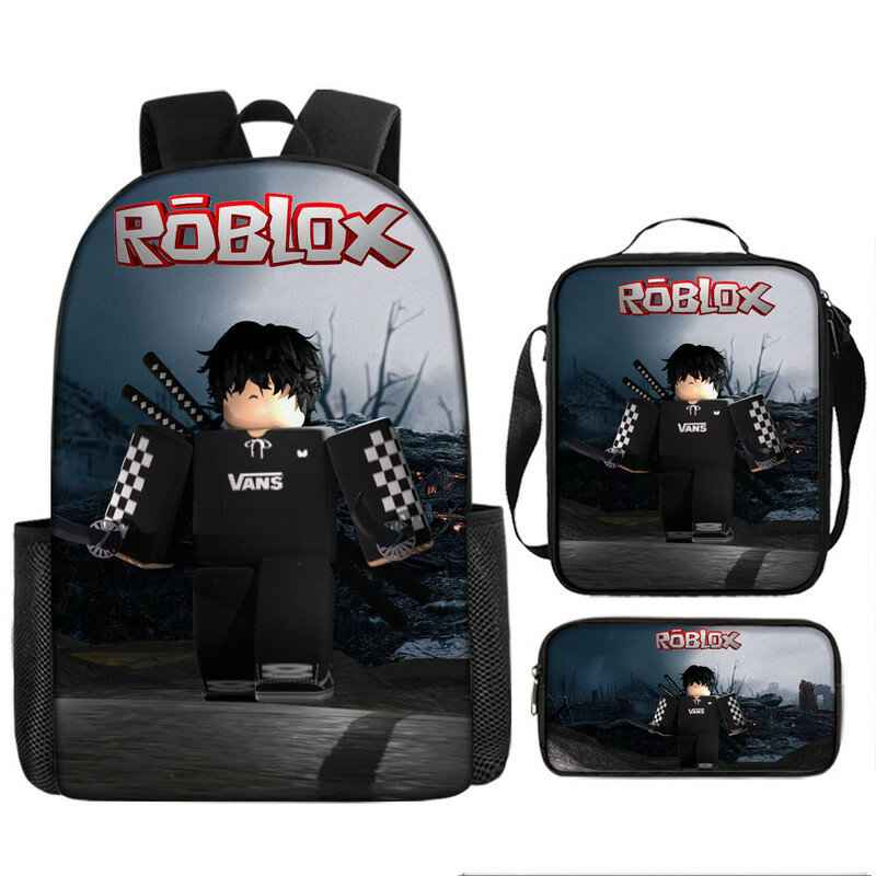 Рюкзак школьный + сумка через плечо + пенал-3 и 1 Сумка школьная мальчика для девочки подарок- Roblox