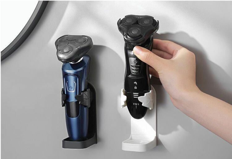 Держатель для электробритвы — водонепроницаемый и влагостойкий, современный минимализм для ванной — простой монтаж