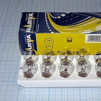 Лампа автомобильная NARVA 24-21+5 (BA15s) 2-х контакт.