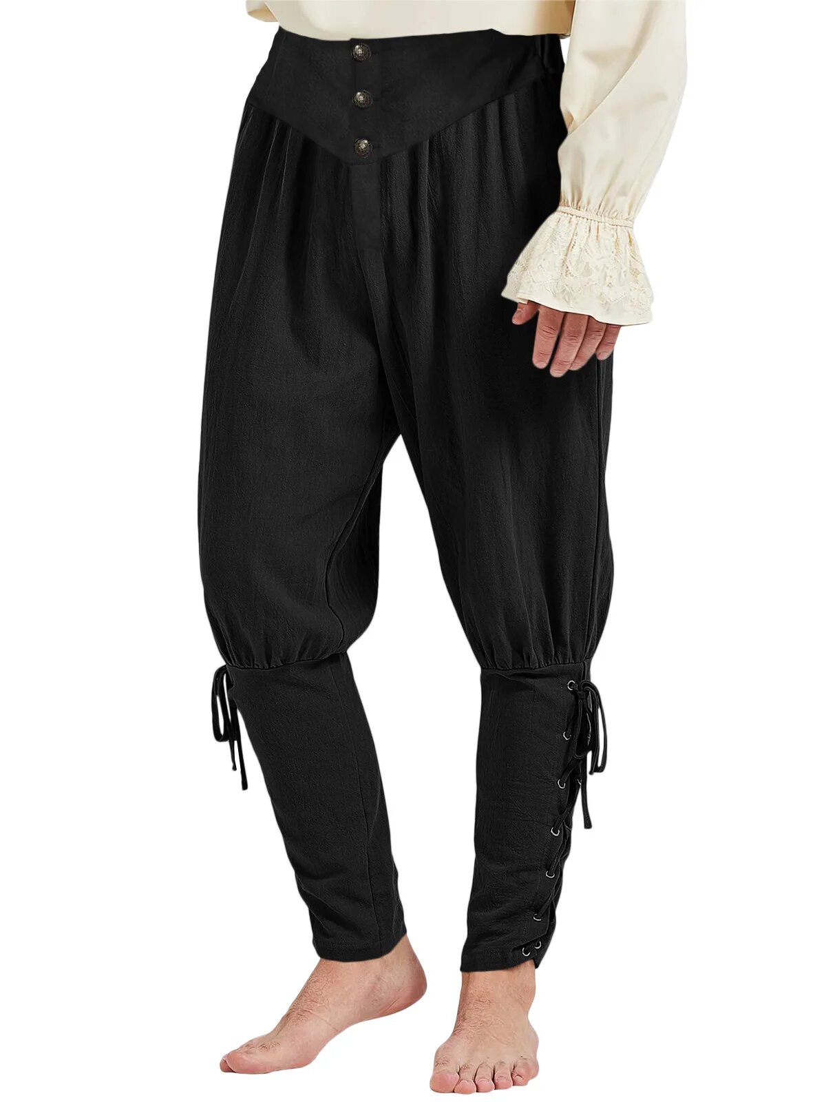 Спортивные штаны Btsukimi полиэстер хлопок мужские Черный, XL, Black