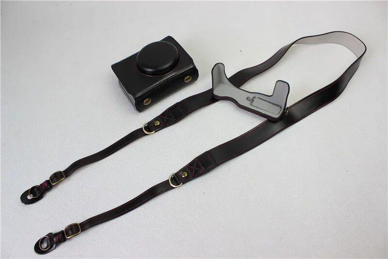 Чехол для камеры AYdgcam Panasonic LX10 из искусственной кожи Black