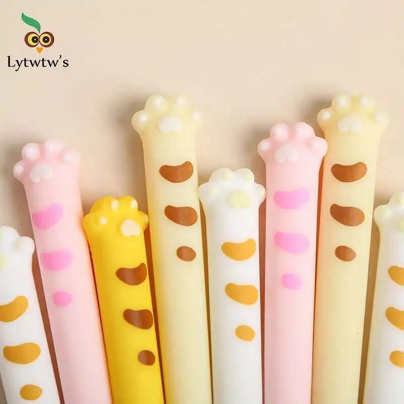 Гелевая ручка Lytwtw's Cute Kawaii Cat Paw синяя